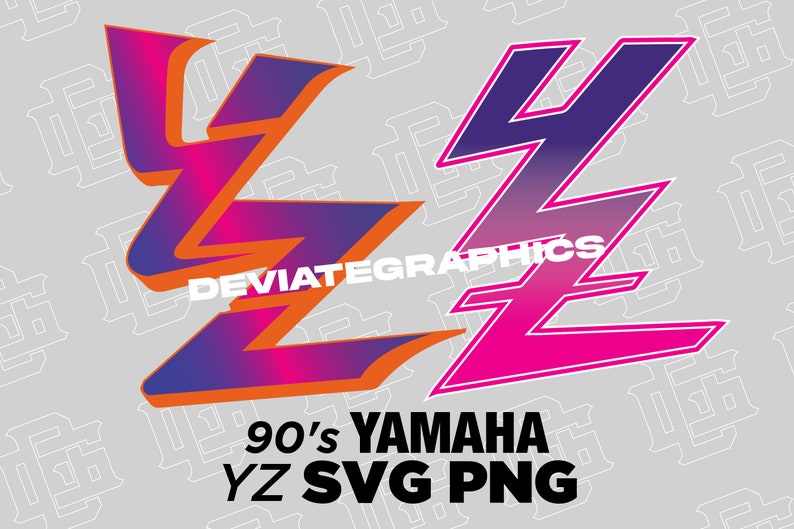 90s Retro Moto MX Logos Bundle SVG PNG Eps Honda Cr, Suzuki Rm, Yamaha ...