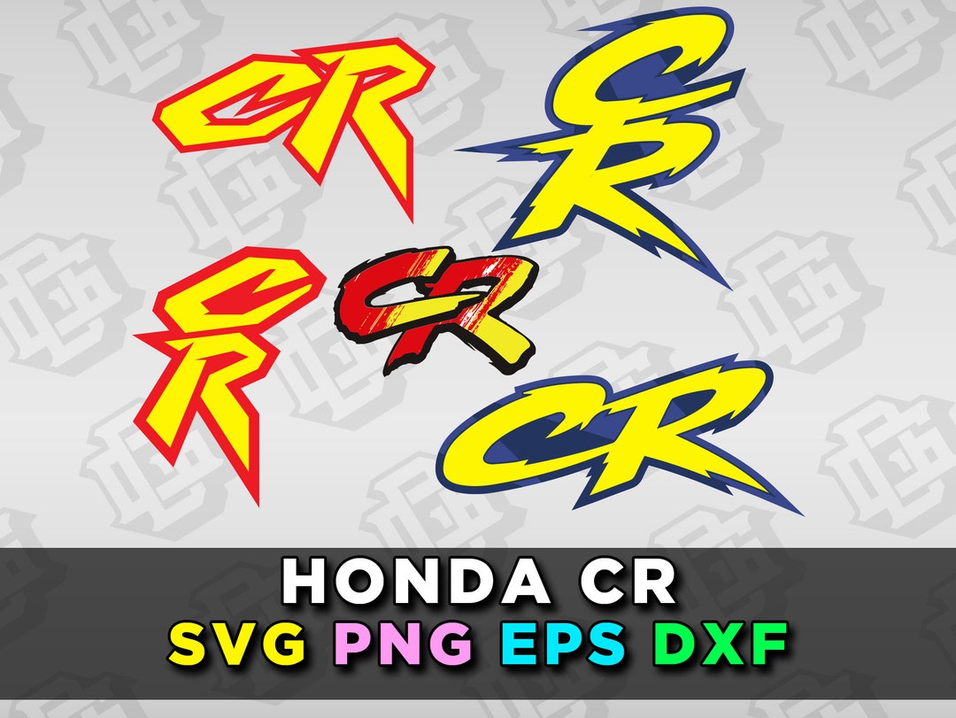 90s Retro Honda CR SVG PNG Dxf Eps Logo Download for Cricut Motocross ...