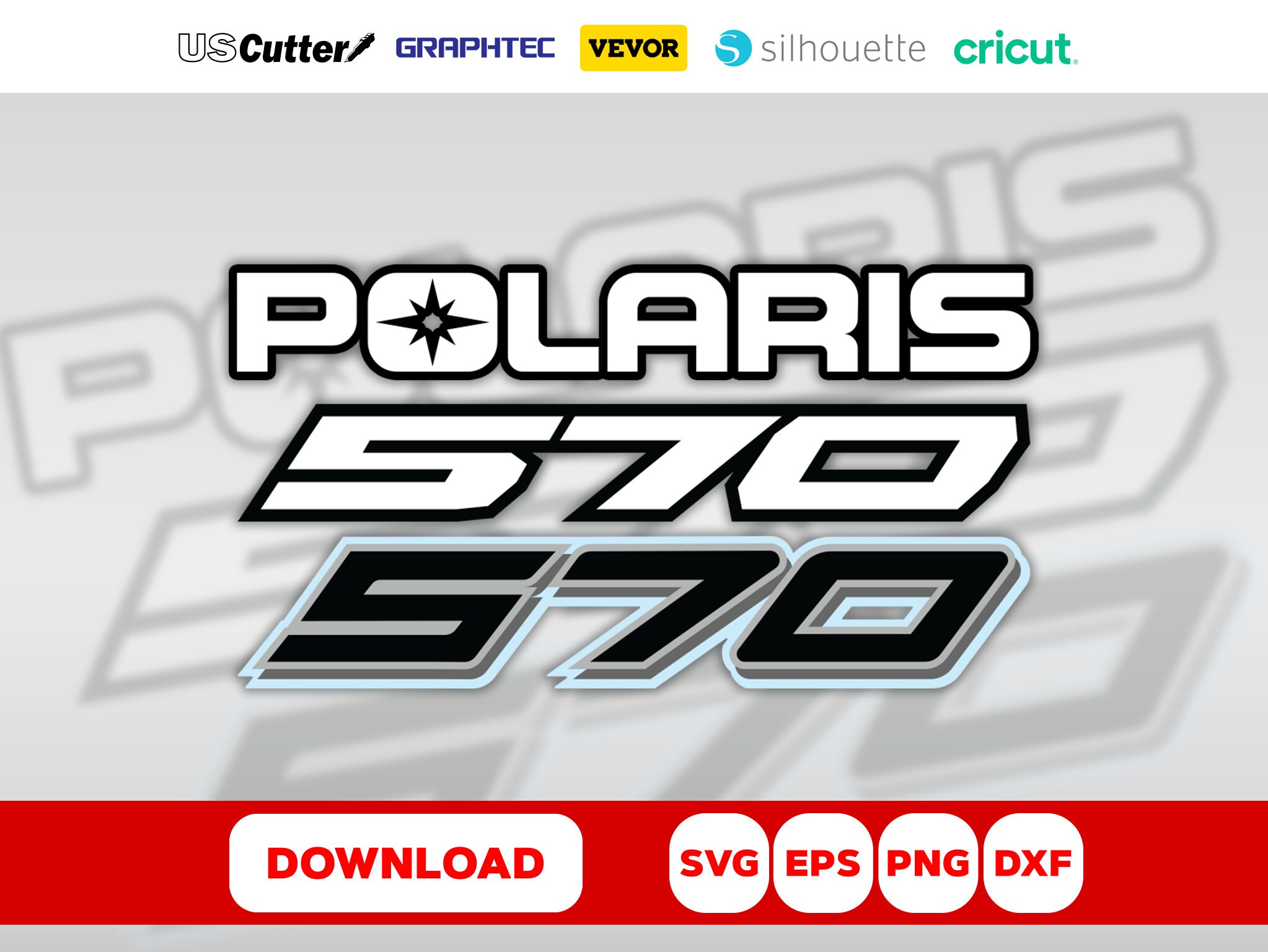 Polaris 570 Sportsman Ranger RZR SVG DXF Png Eps Files for Cricut Atv ...