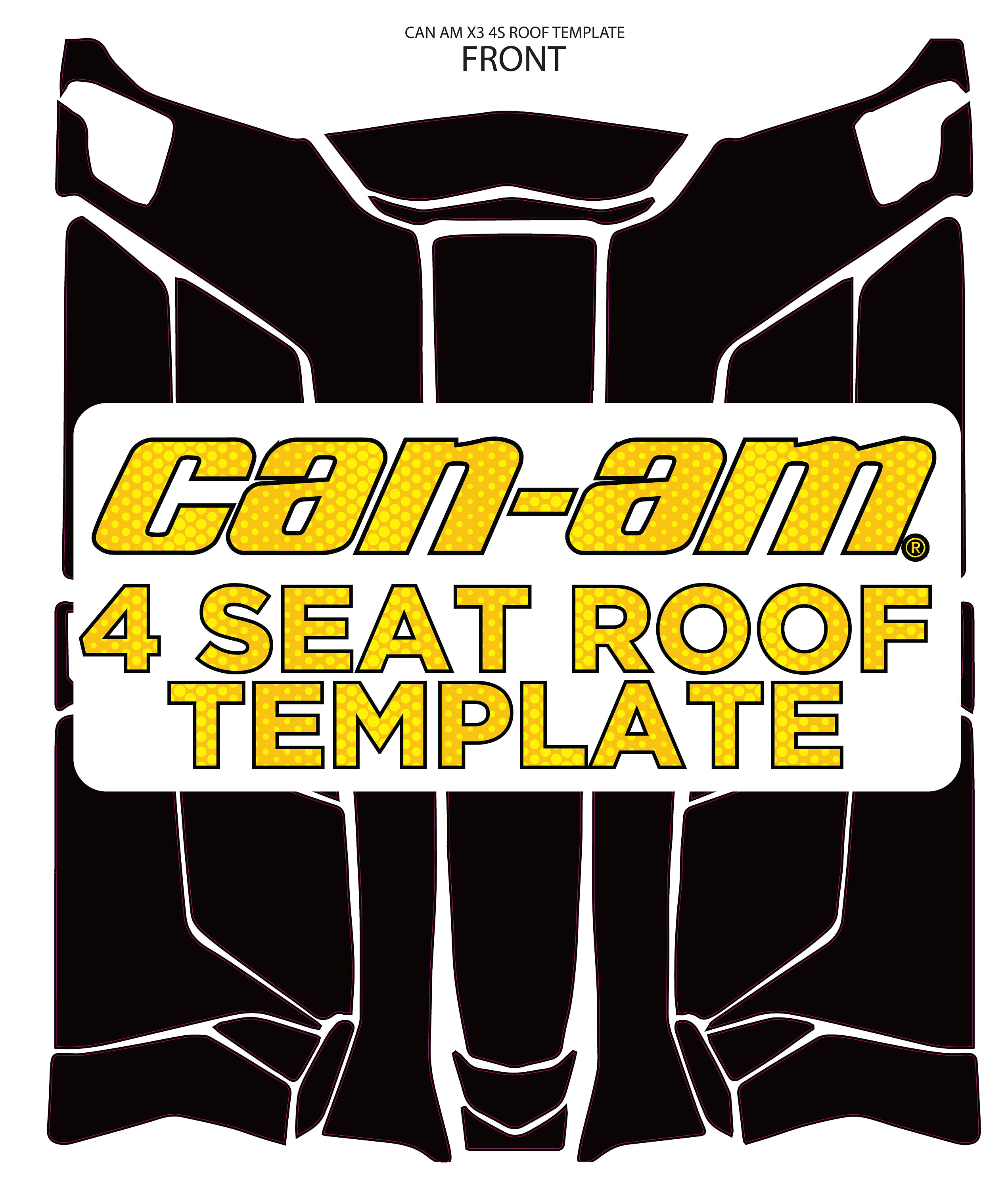 Can-am Maverick X3 4S 4 Seat Roof Design Template - Etsy