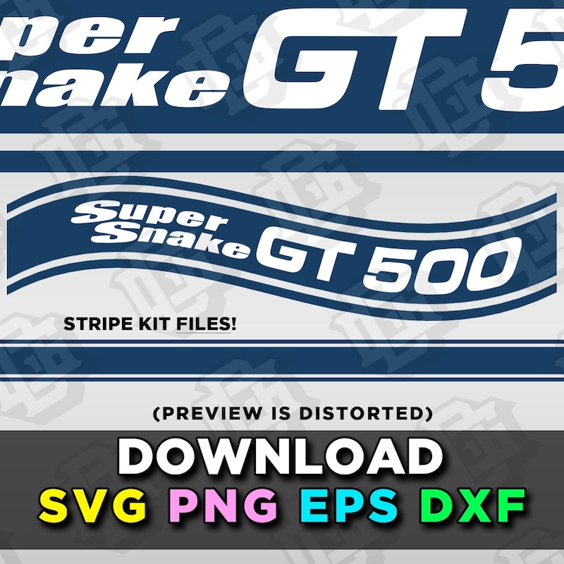 Gt 500 Decal Svg - Etsy
