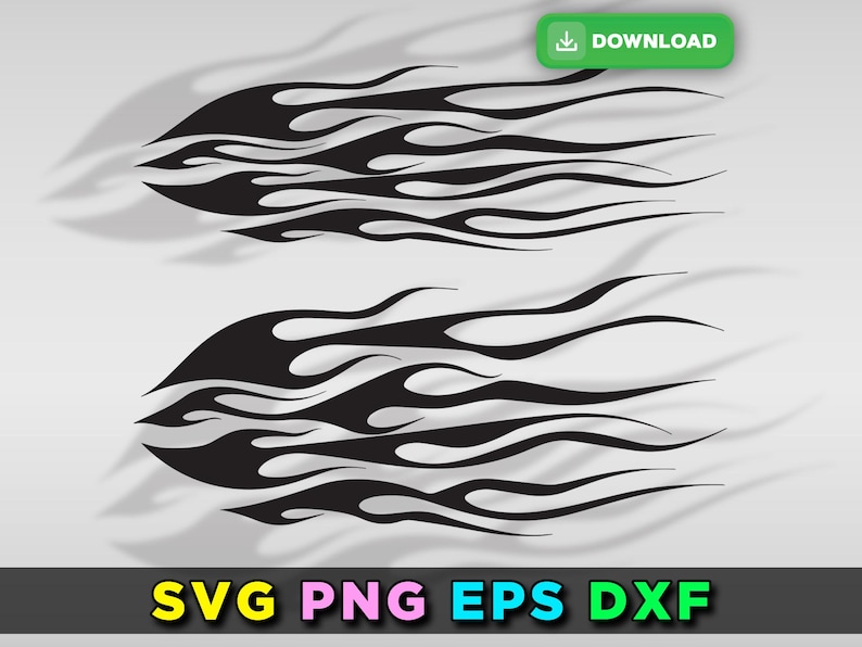 Flames Stencil Outline Silhouette Ghost Flame Fire Tattoo Car ...