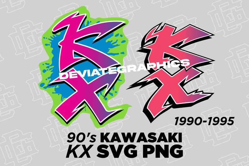 90s Retro Moto MX Logos Bundle SVG PNG Eps Honda Cr, Suzuki Rm, Yamaha ...