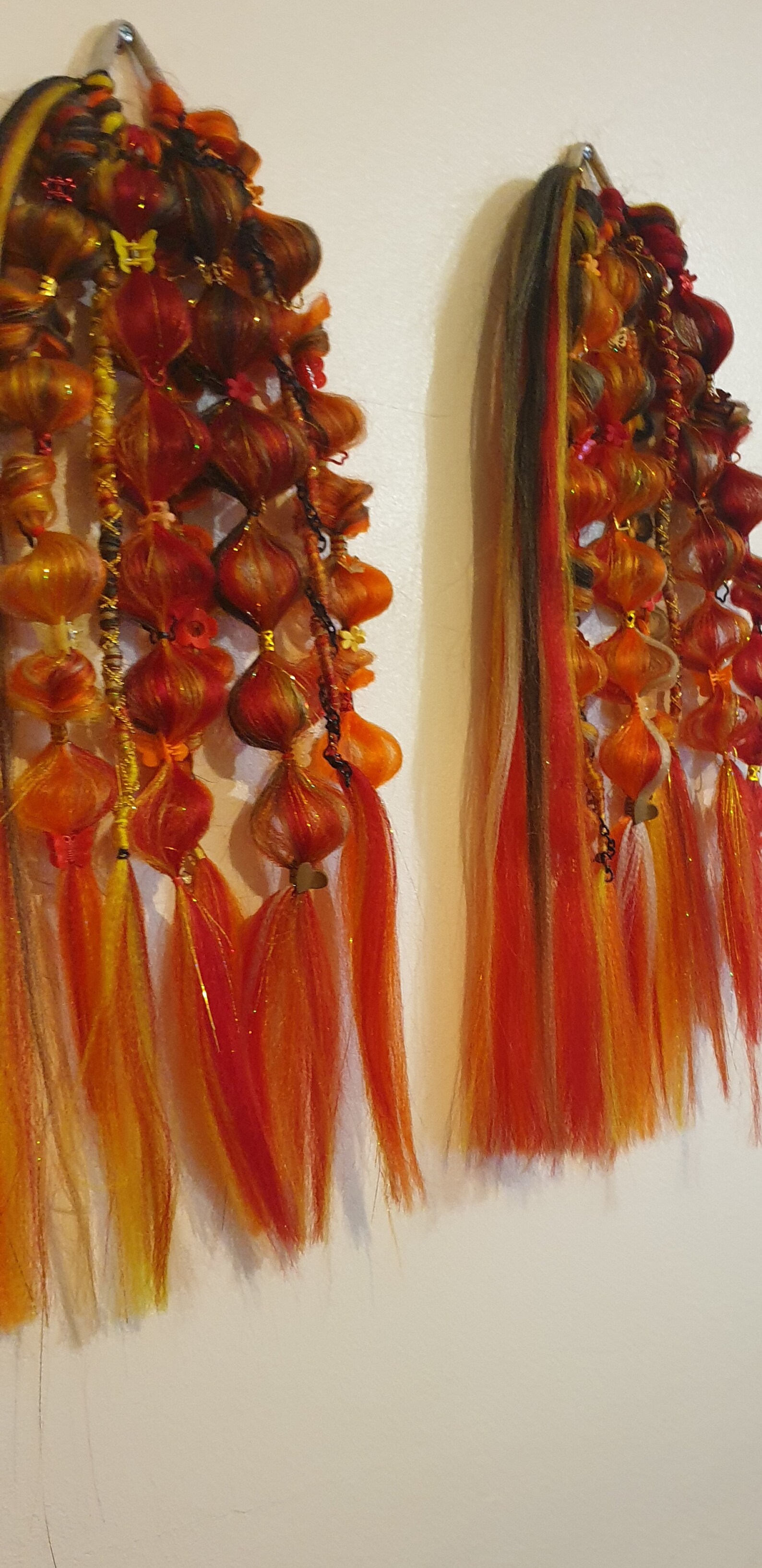 Festival Braids on Ties, Re Usable Braids, Braids on Bobbles, Bubble ...