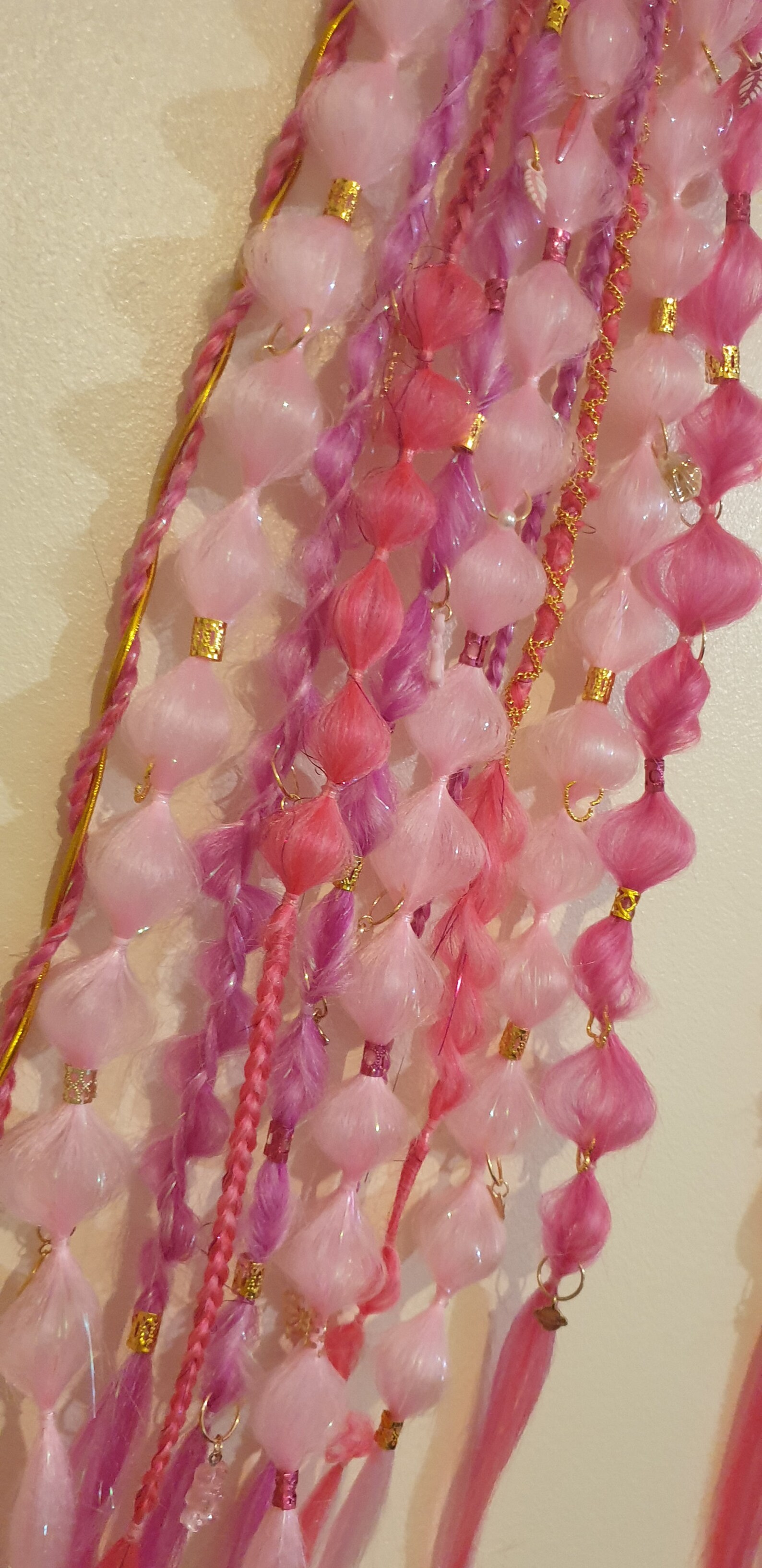 Festival Braids on Ties, Re Usable Braids, Braids on Bobbles, Bubble ...