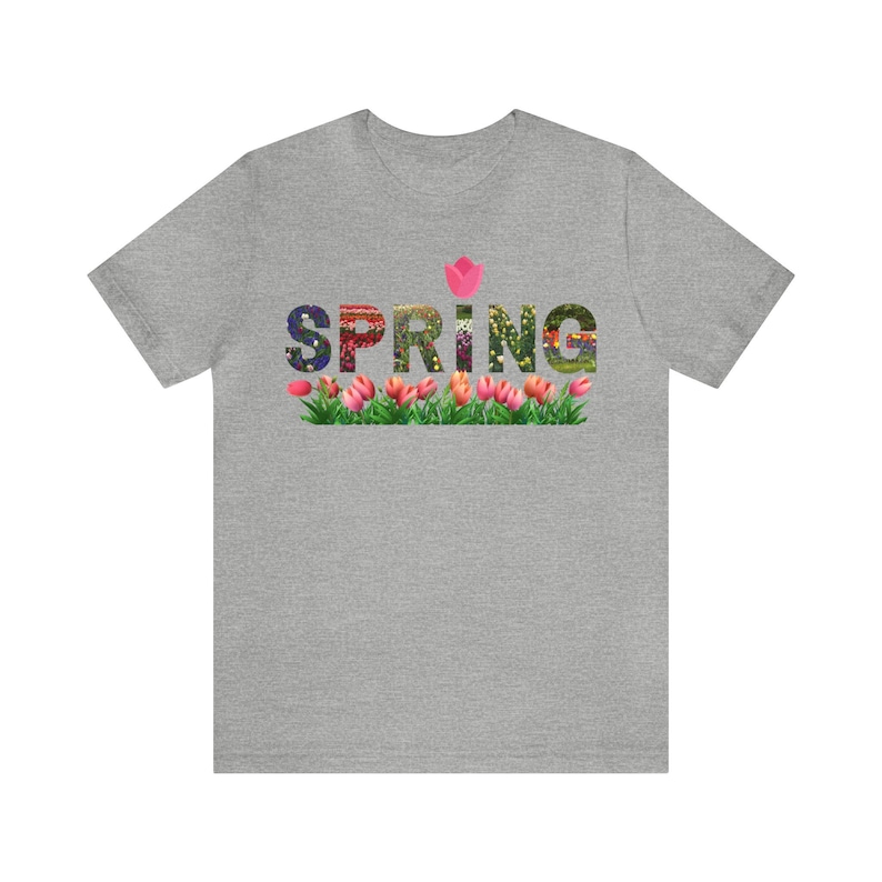Spring Tulip Tee Shirt, Gift for Her, Tulips T Shirt, Floral Spring T ...
