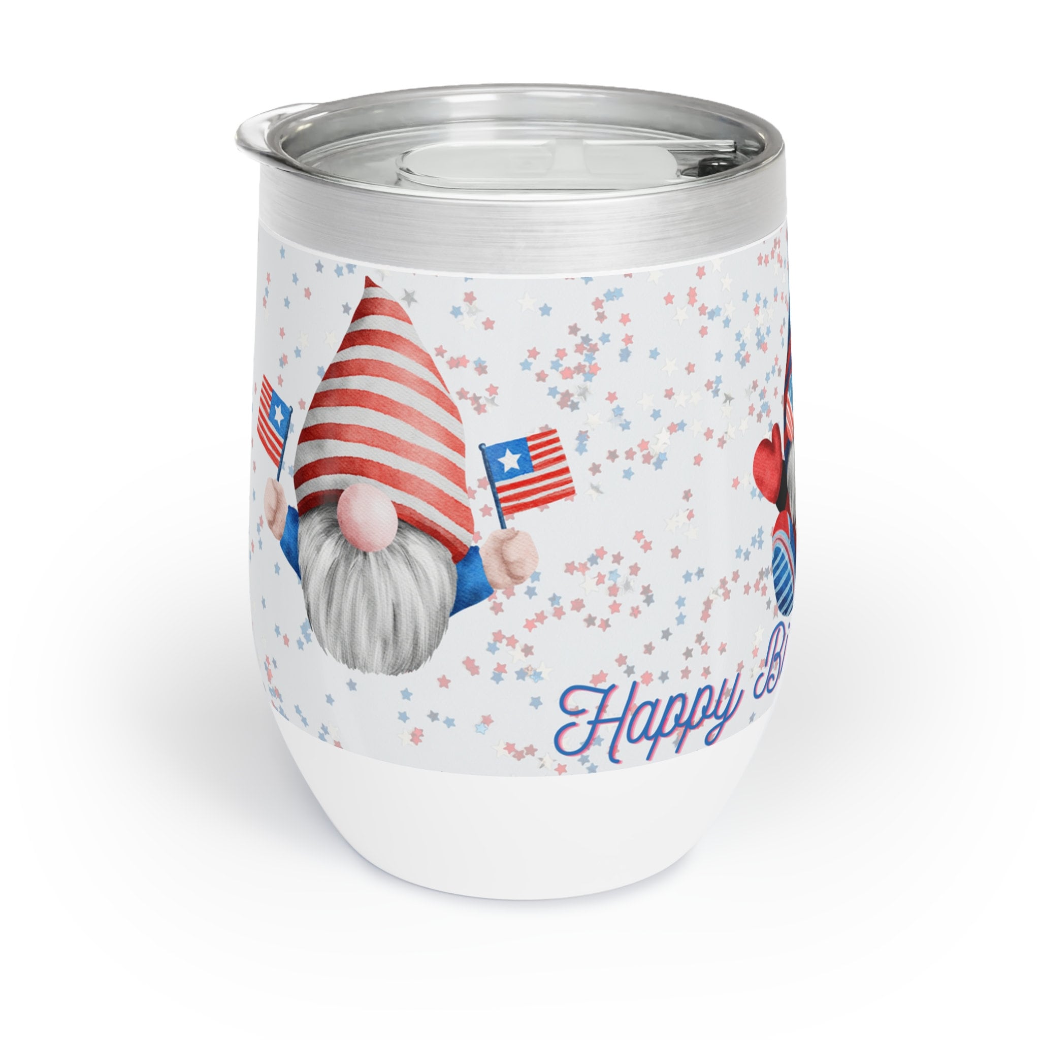 Red White and Blue Gnome Chill Tumbler sold by Dud Bolt Pike Recent ...