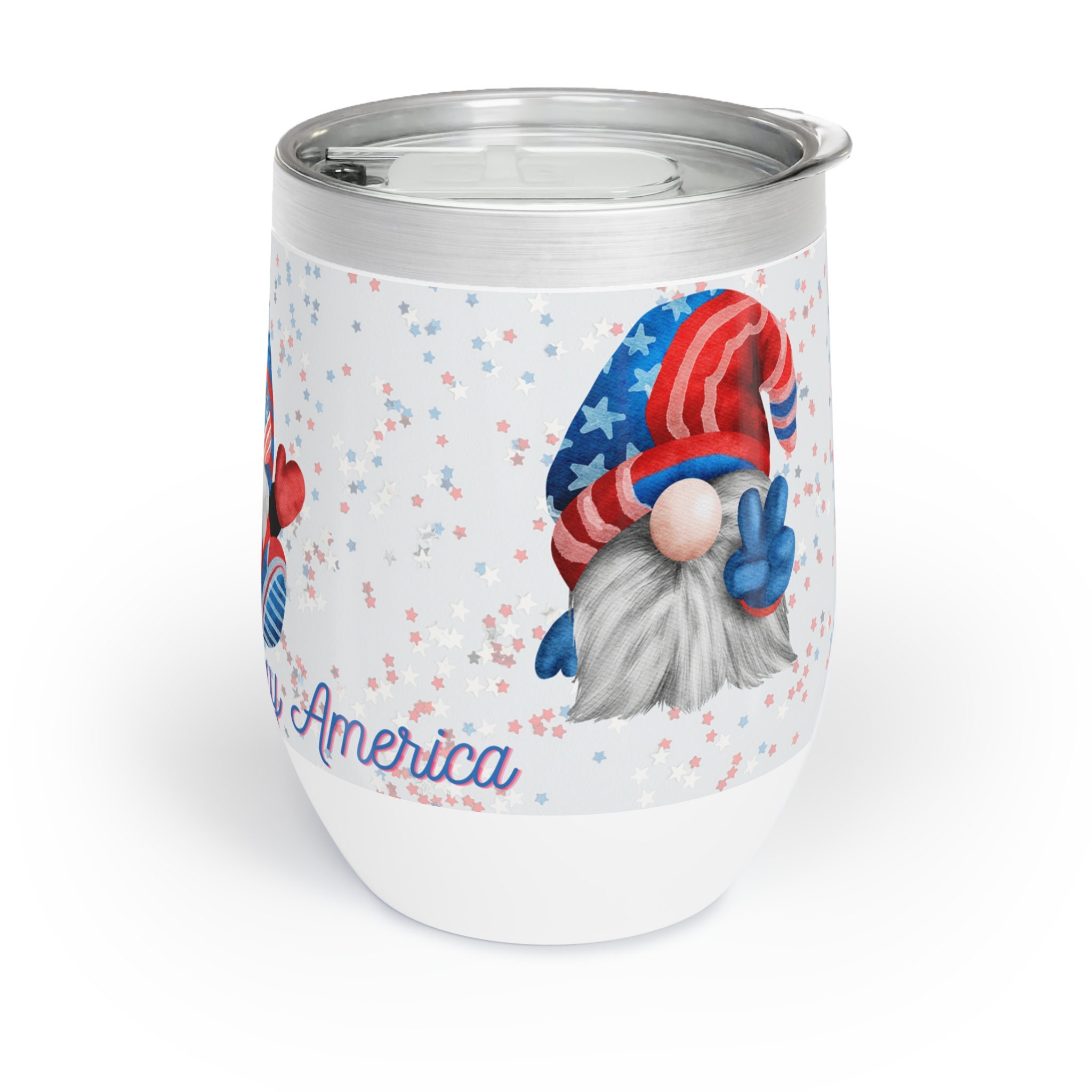 Red White and Blue Gnome Chill Tumbler sold by Dud Bolt Pike Recent ...