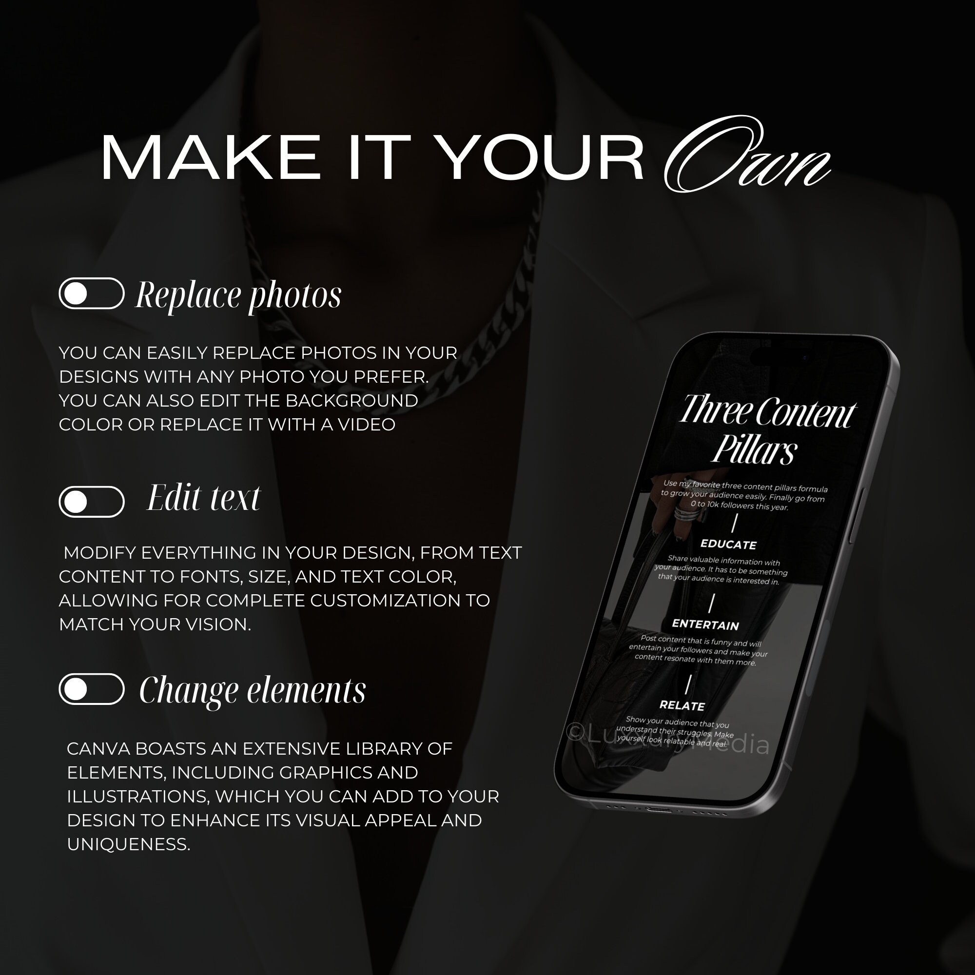 Faceless Pinterest Pins Templates | Faceless Templates Pinterest | PLR ...