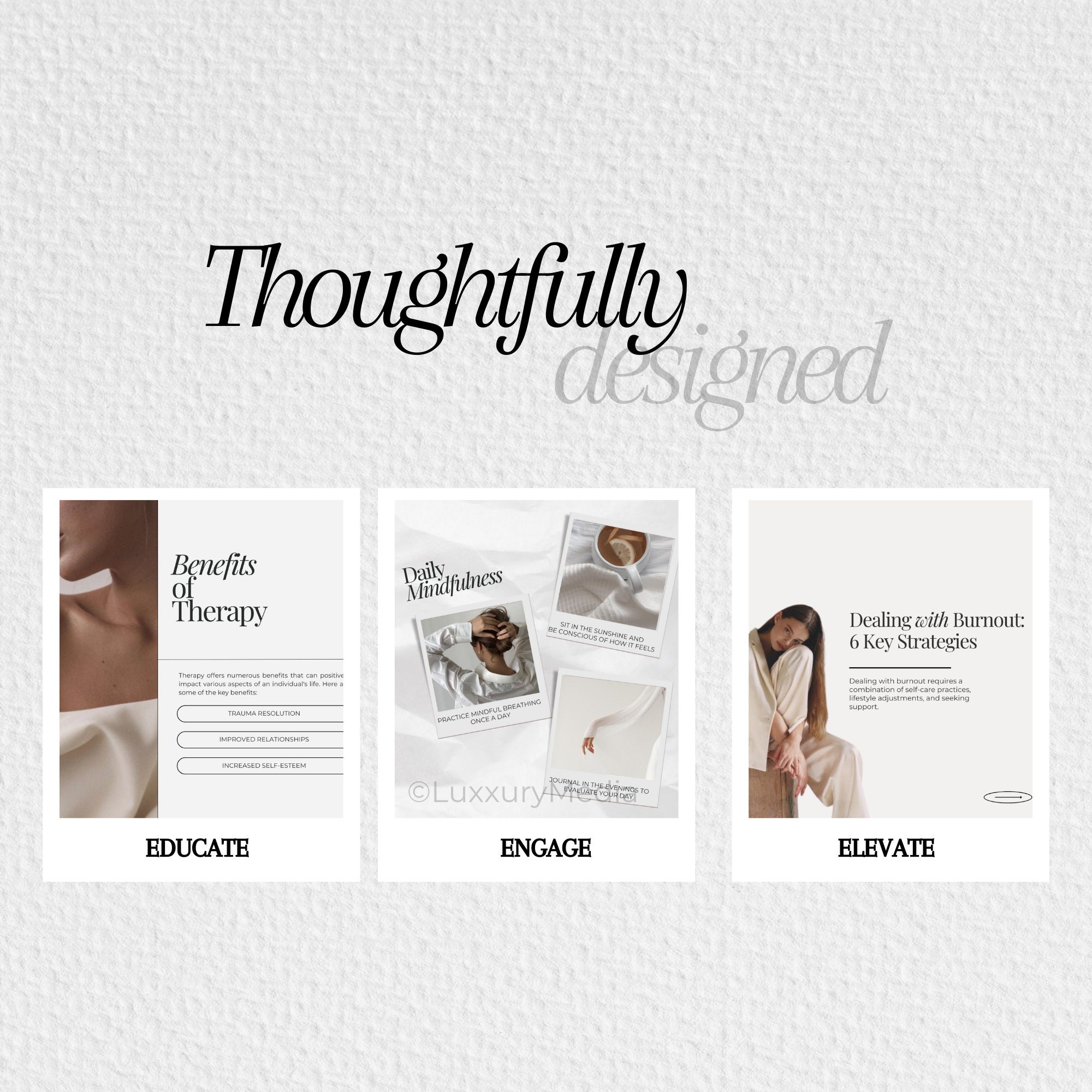 Therapist Instagram Templates Therapist Social Media Posts Counseling ...