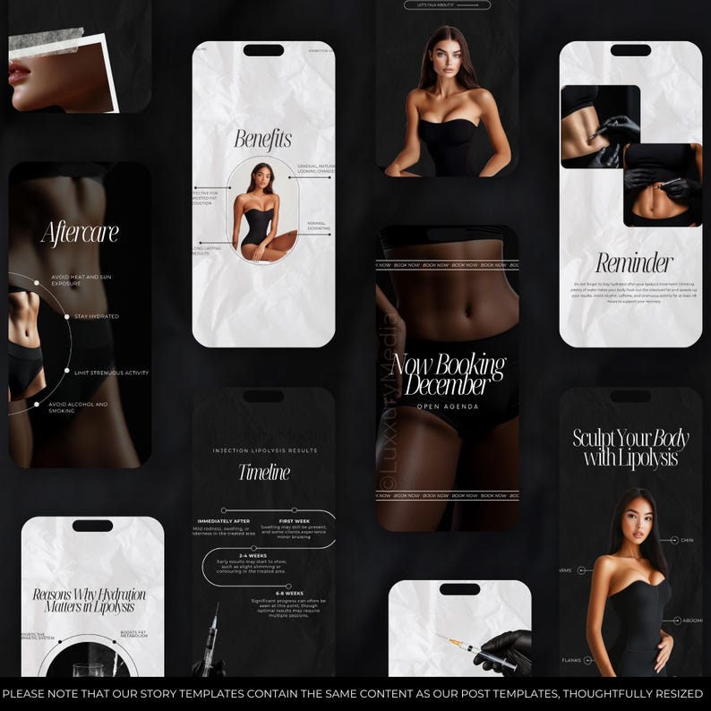 Injection Lipolysis Instagram Templates, Fat Dissolving Injections Post ...