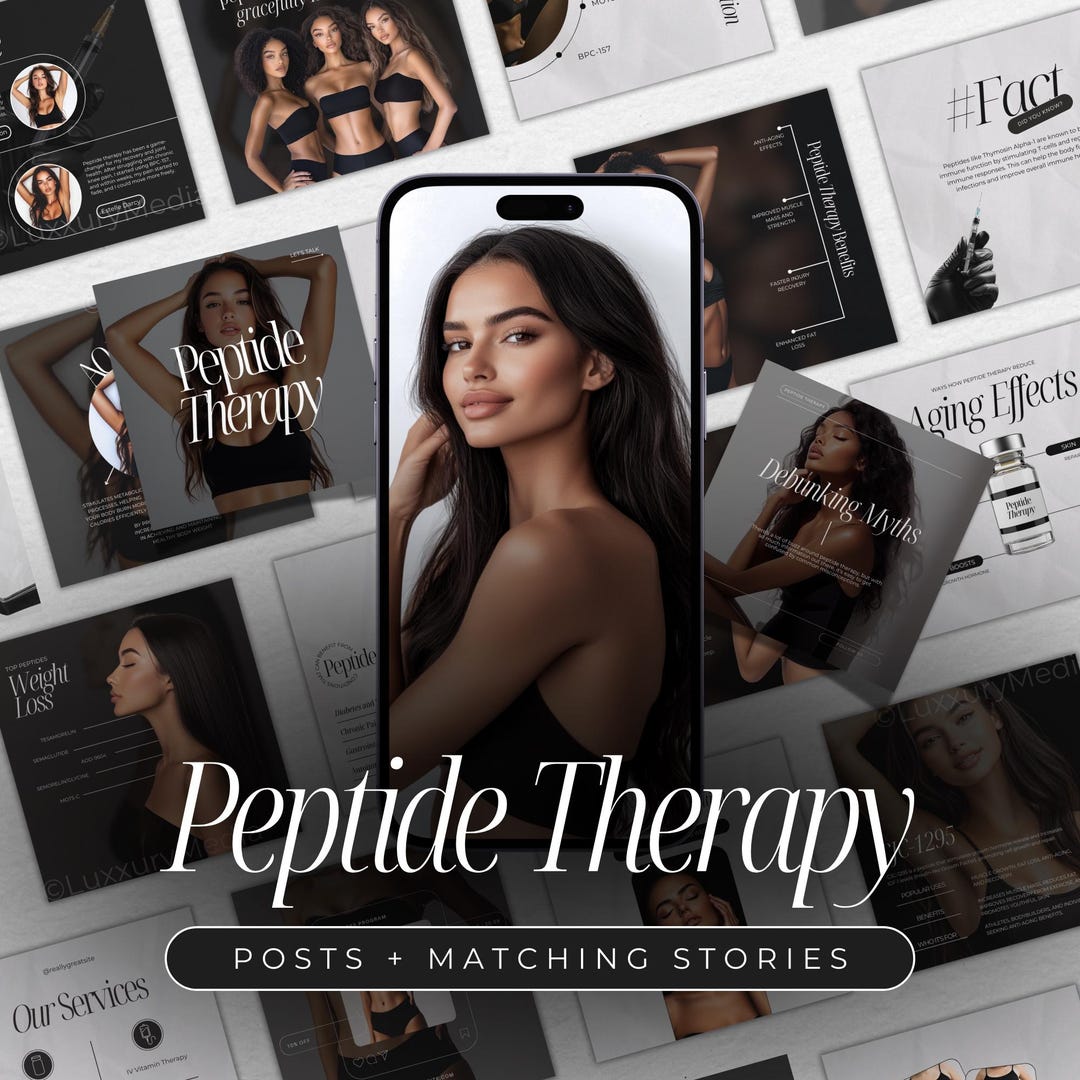 Peptide Therapy Instagram Templates | Clinical Weight Loss | Peptide ...