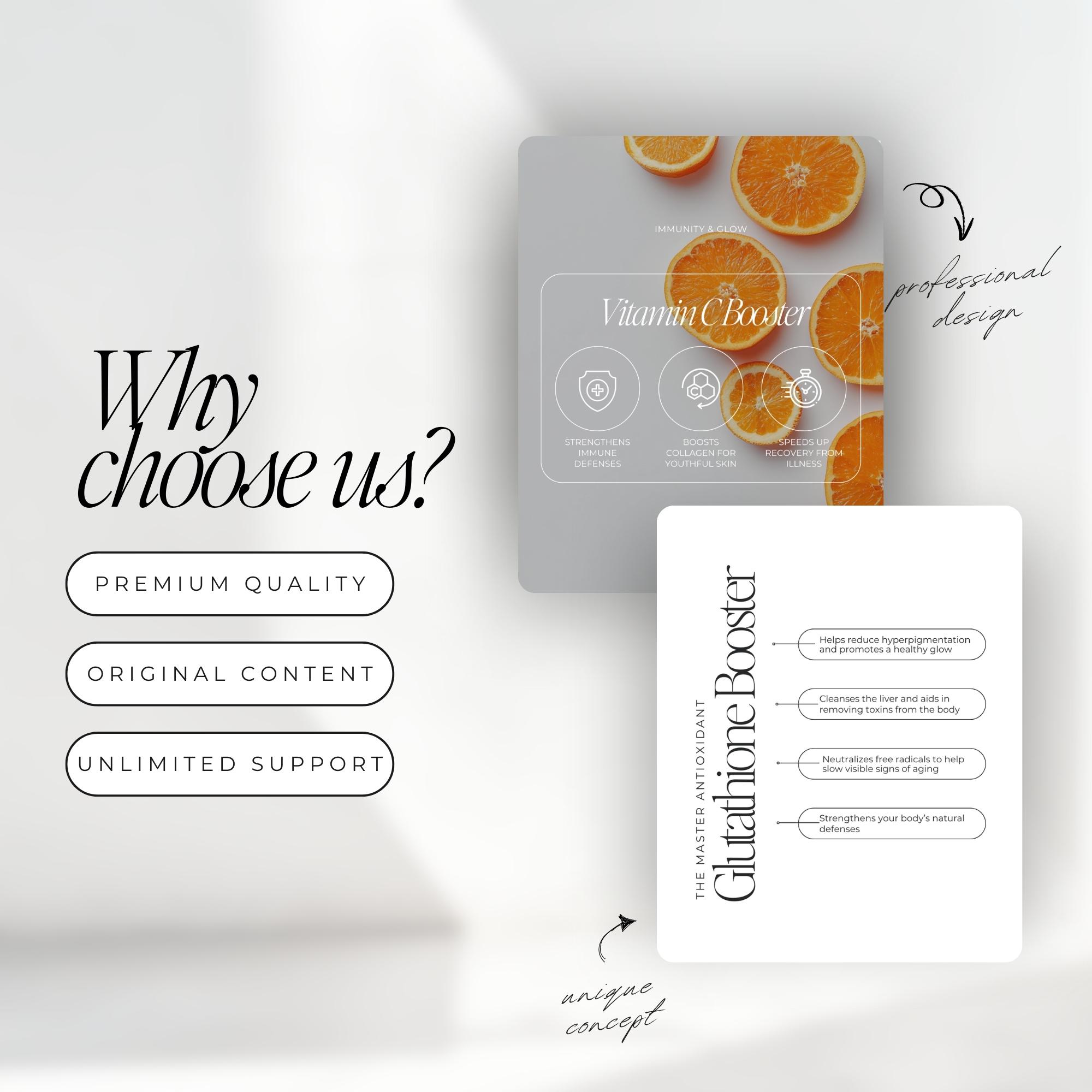 Vitamin Boosters Instagram Templates | Vitamin Injections Social Media ...
