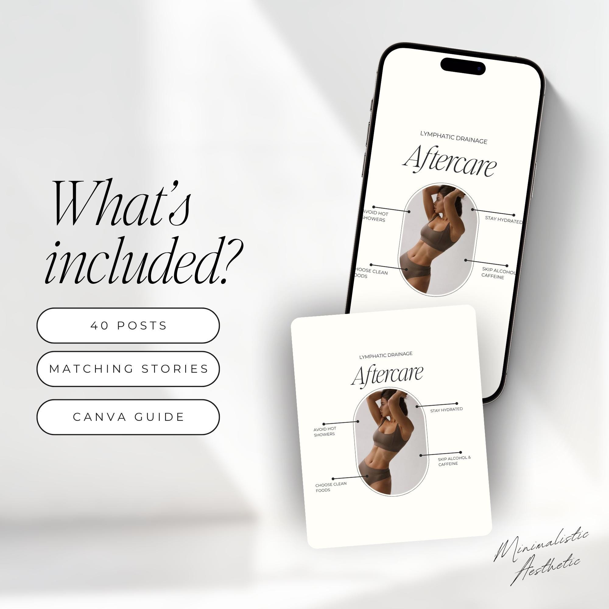 Lymphatic Drainage Instagram Templates | Manual Lymphatic Drainage ...