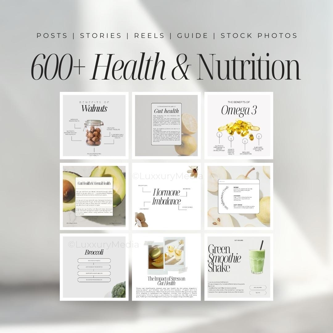 Nutrition Coach Bundle, Health Bundle, Nutrition Templates, Gut Health ...