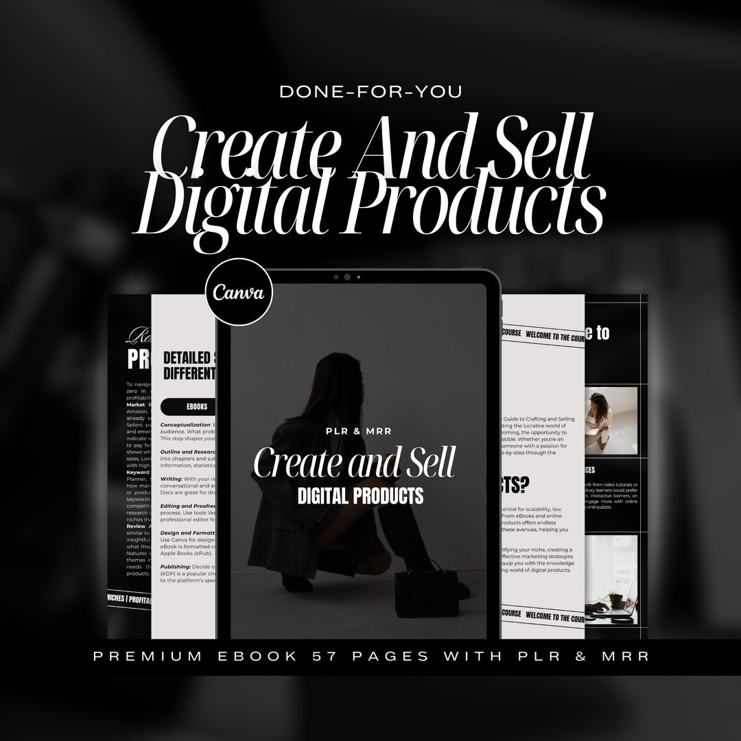 How to Create and Sell Digital Products | PLR Ebook Digital Items ...