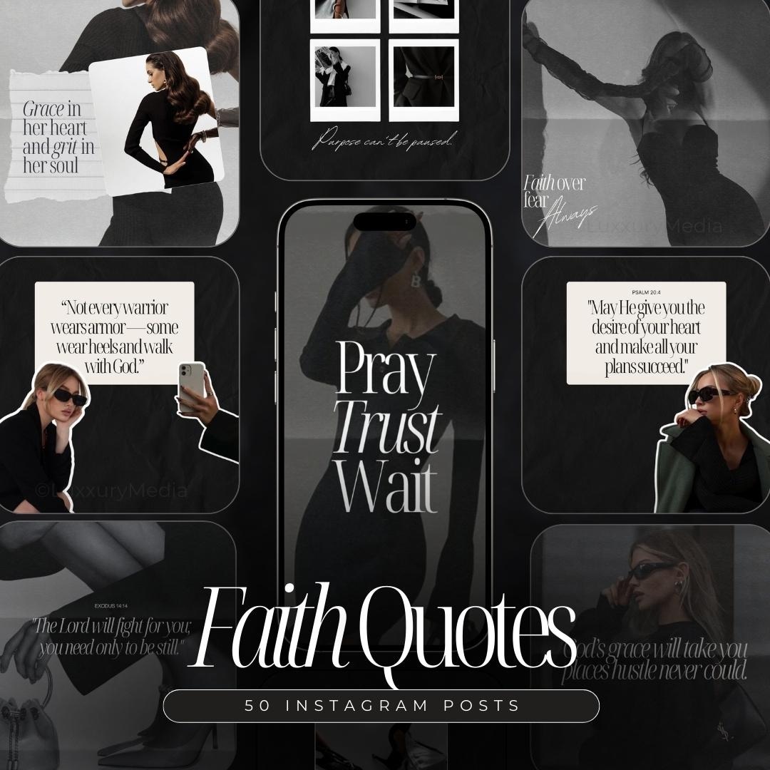 Faith Instagram Quotes | Bible Quotes Templates | Boss Babe Quotes ...