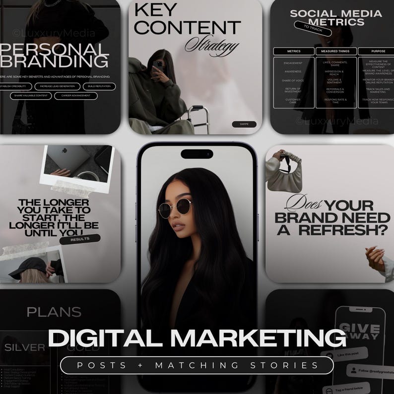 Digital Marketing Instagram Templates | Social Media Manager Posts ...