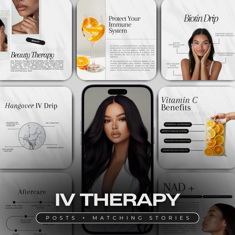 IV Therapy Instagram Templates | Iv Therapy Social Media Posts | Nurse ...