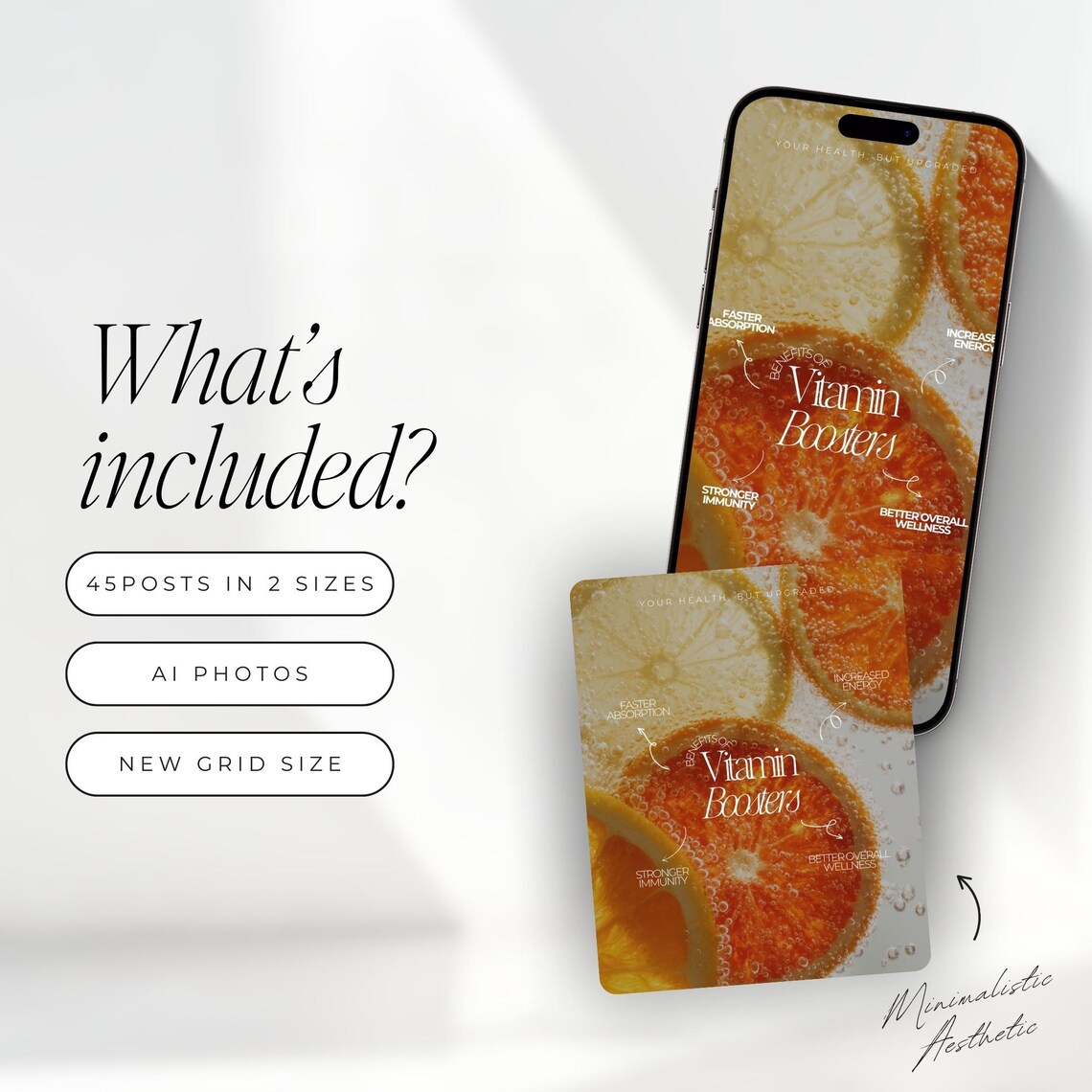 Vitamin Boosters Instagram Templates | Vitamin Injections Social Media ...