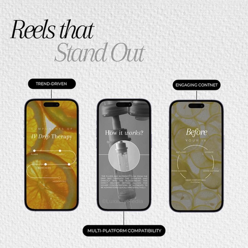 IV Drip Therapy Instagram Reels | Iv Therapy Social Media Posts | Nurse ...