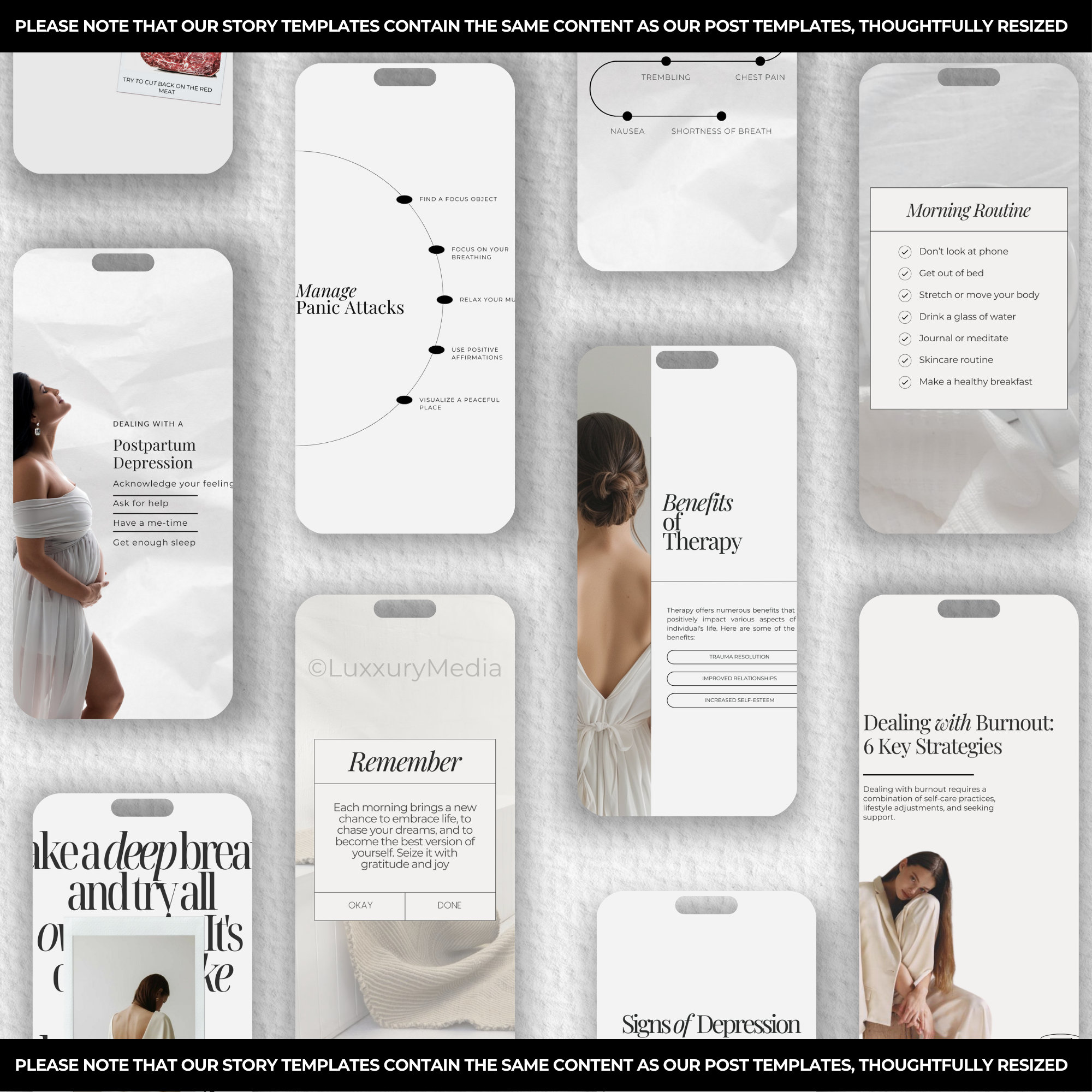 Therapist Instagram Templates Therapist Social Media Posts Counseling ...