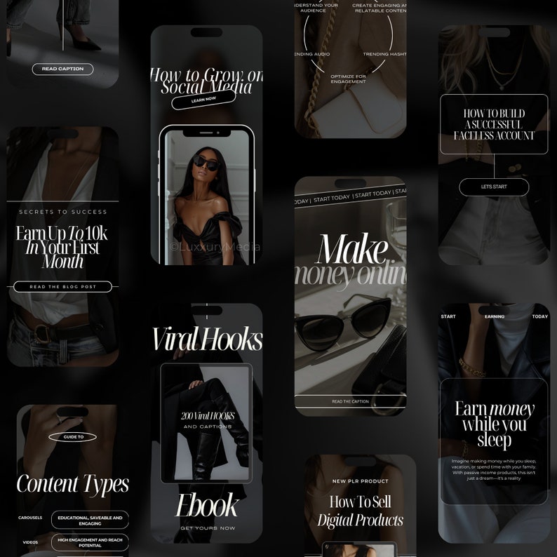 Faceless Pinterest Pins Templates | Faceless Templates Pinterest | PLR ...