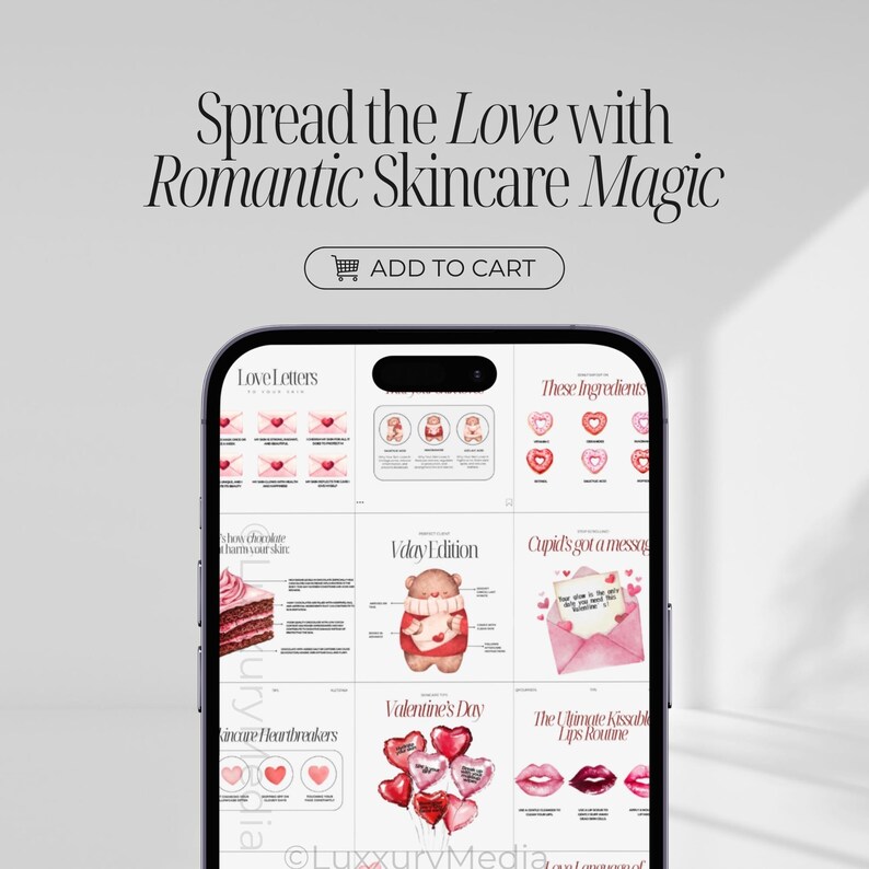 Skincare Valentine's Day Instagram Templates | Valentines Day ...