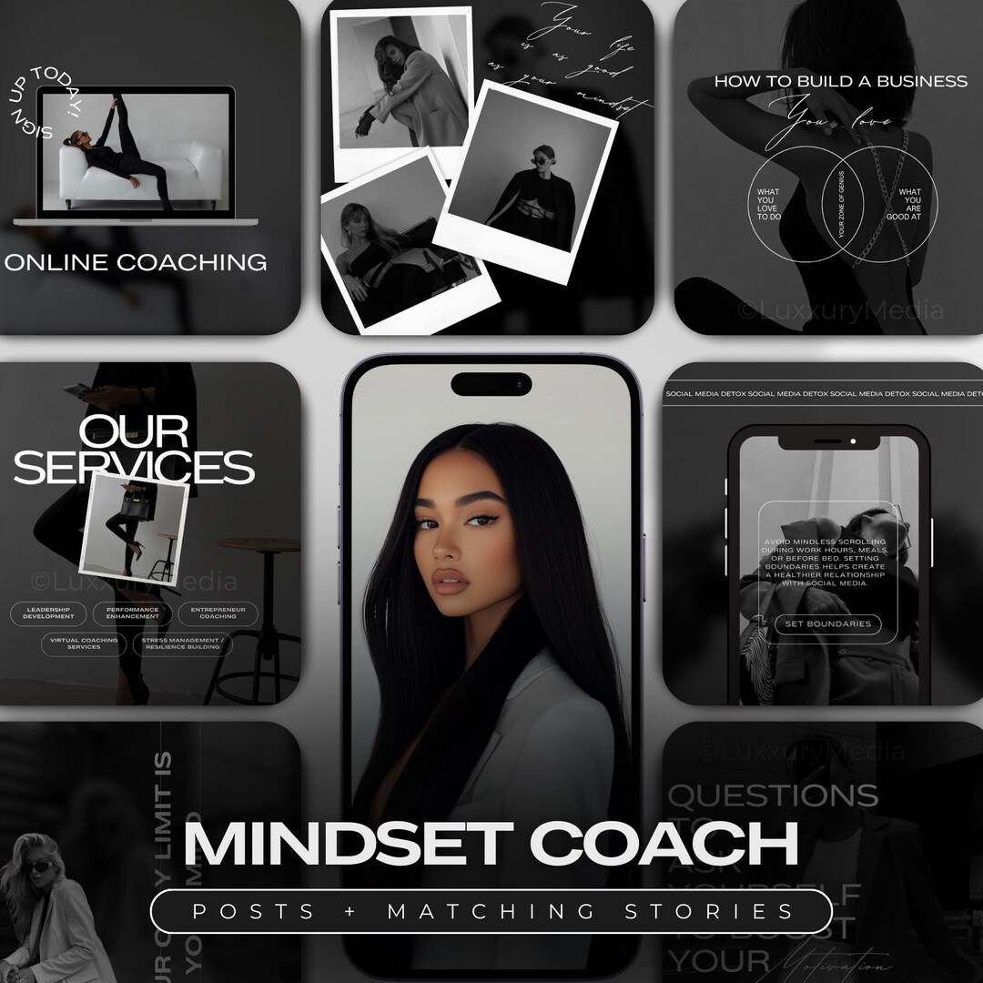Mindset Coach Instagram Templates | Social Media Marketing | Coaching ...