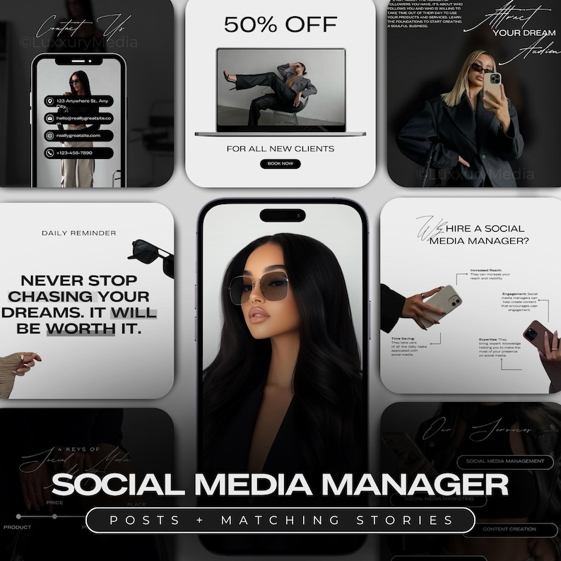 Social Media Manager Instagram Templates | Digital Marketing Social ...