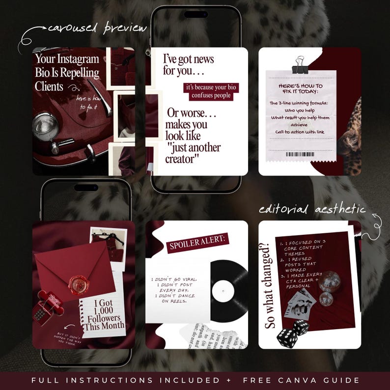 Seamless Instagram Carousel | Aesthetic Instagram Carousel | Carousel ...