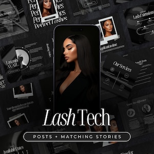 Lash Tech Instagram Templates | Lash Artist Social Media Posts | Lash ...