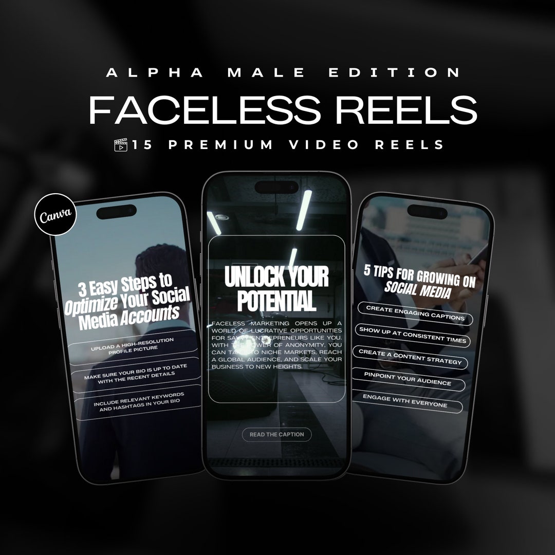 Faceless Reels for Men Instagram | Faceless Marketing Instagram Video ...