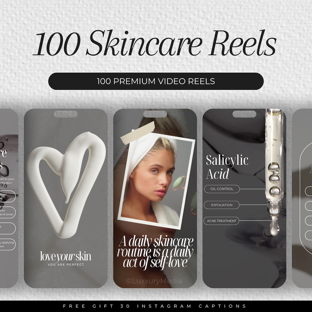 100 Skincare Reels Instagram | Esthetician Reels | Skincare Instagram ...