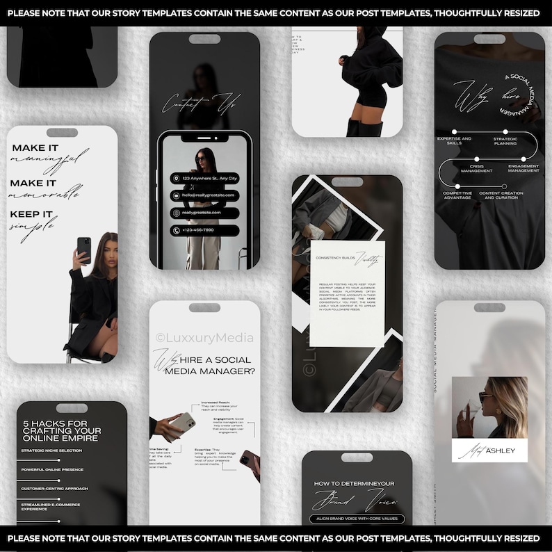 Social Media Manager Instagram Templates Digital Marketing Social Media ...