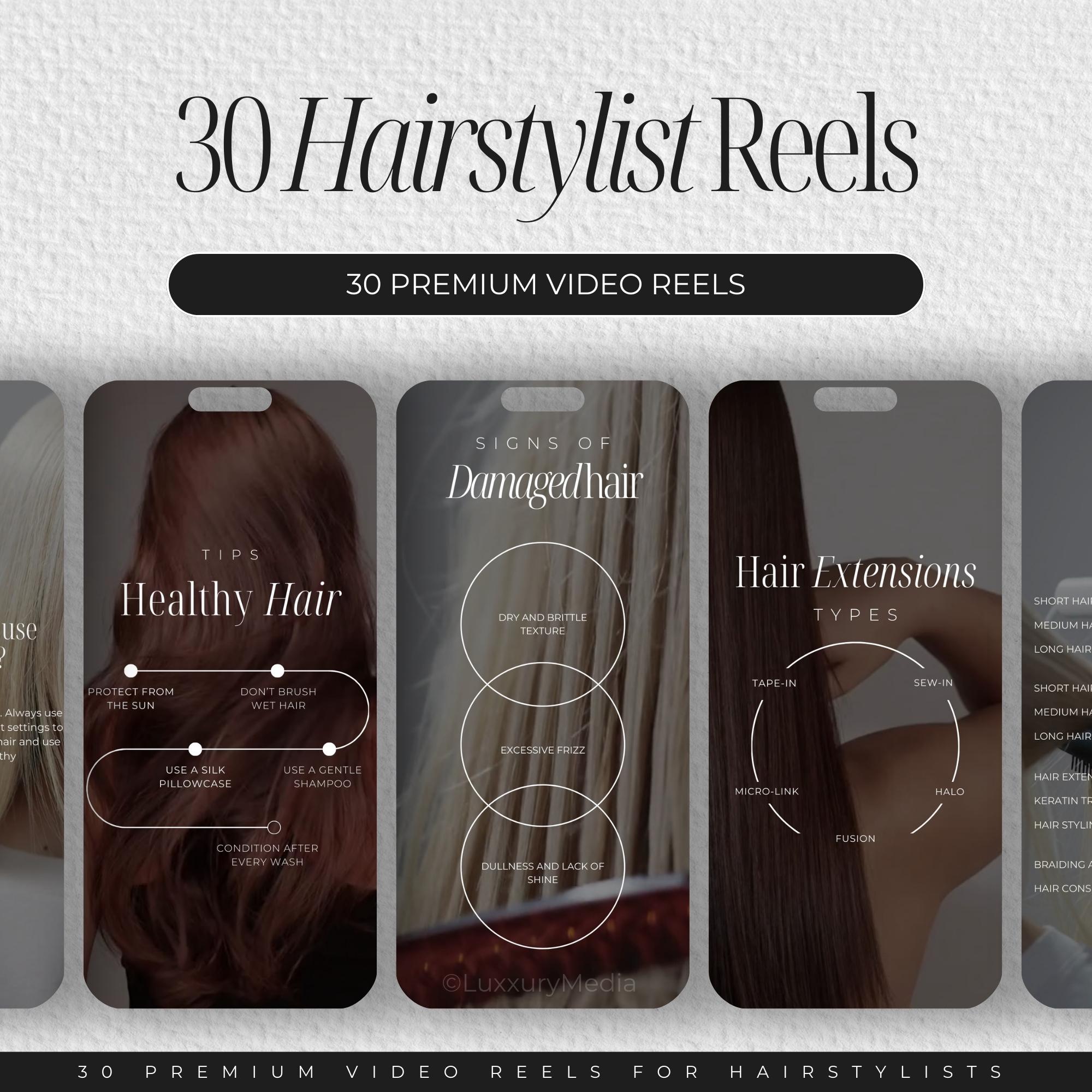 Hairstylist Instagram Video Reels| Hair Care Reels | Hairdresser Video ...