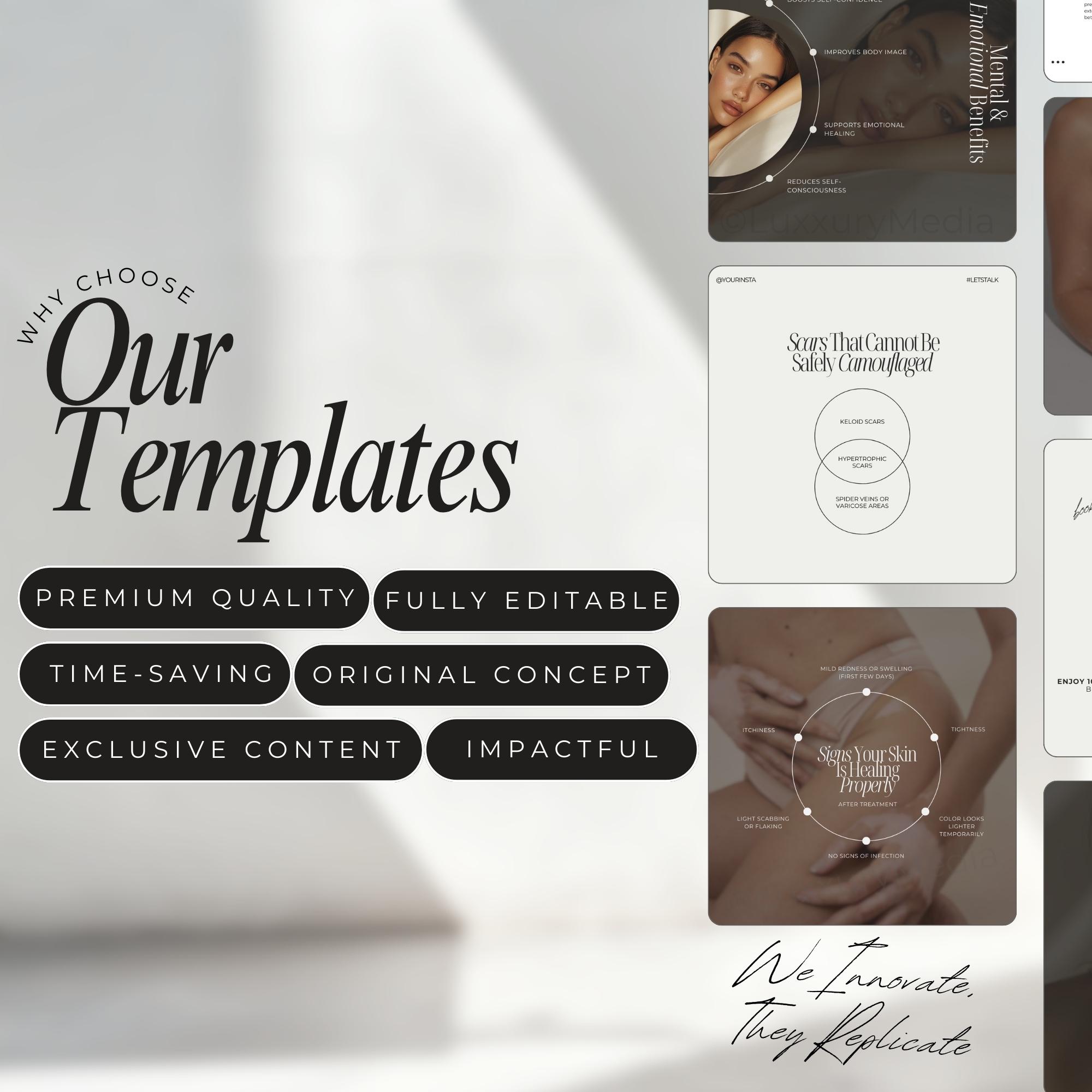 Paramedical Tattoo Instagram Templates | Scar Camouflage Posts ...