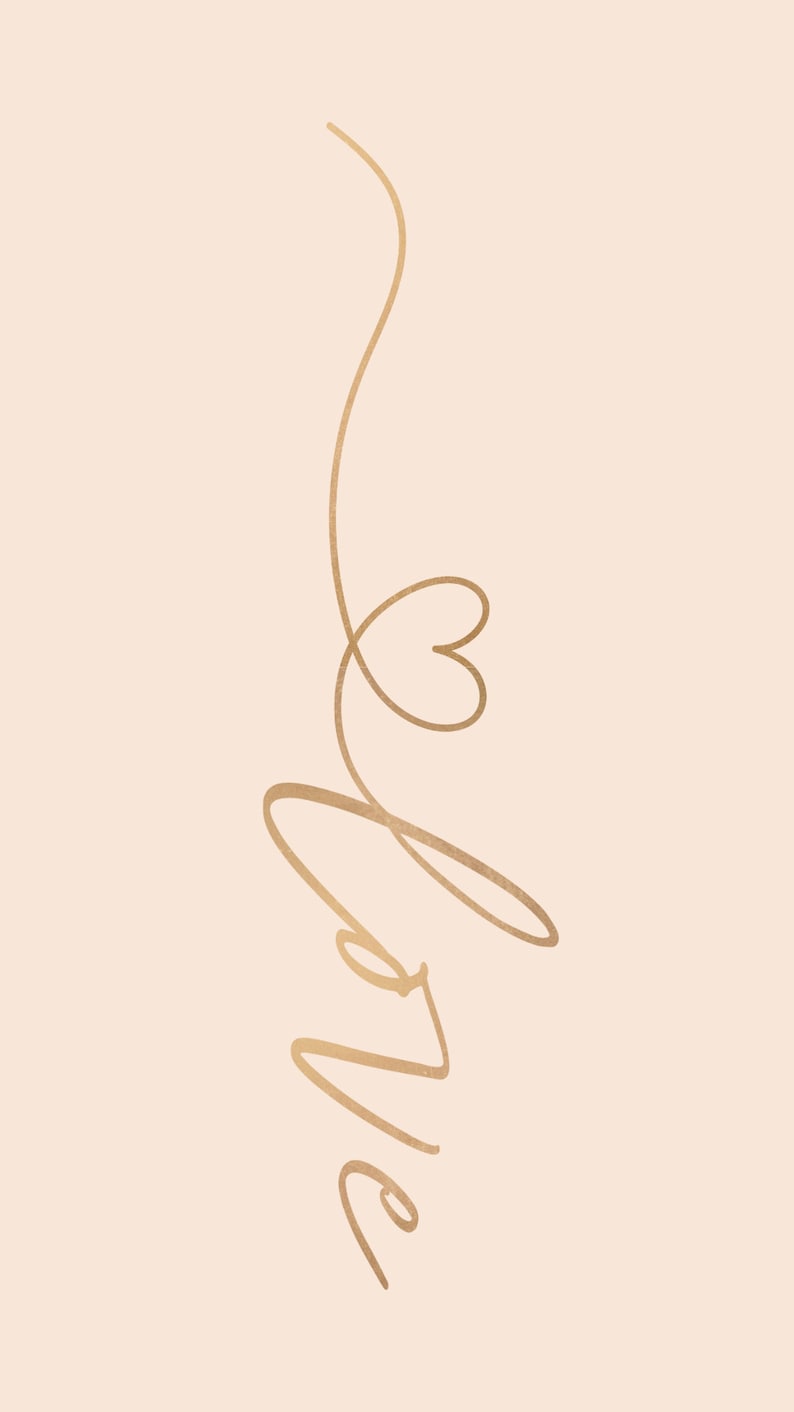 8 Feminine Custom Sized Phone Wallpapers/lock Screens/ Homescreens All ...