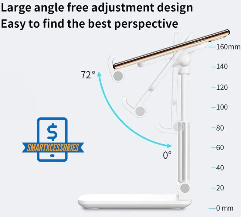 Adjustable Height Mobile Phone Desk Stand Holder I iPhone iPad Samsung ...