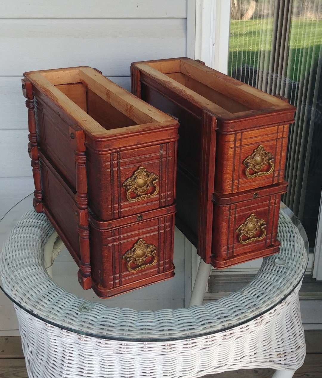 Antique Singer Sewing Machine Drawers Set - Etsy