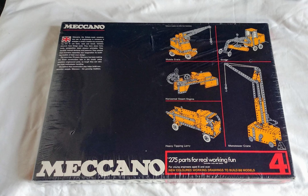 Vintage Meccano Set 4 New Old Stock 1974 - Etsy