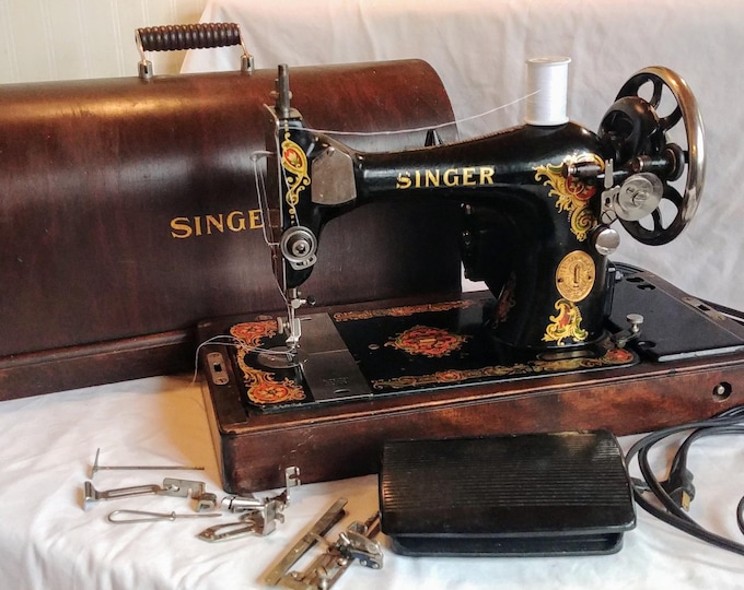 Singer 128/128K La Vencedora Sewing Machine With Bentwood Case - Etsy