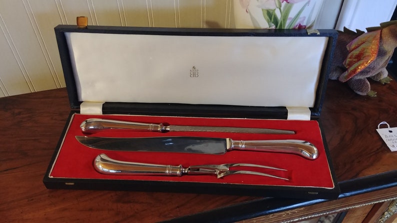Birks Vintage Cutlery Carving Set Sheffield England - Etsy