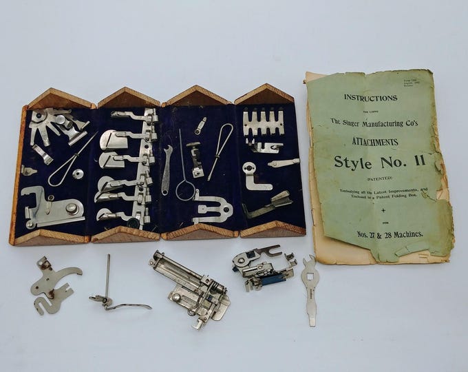 Singer Sewing Machine Oak Puzzle Box Style No 11 - 1889 27 / 28 - Etsy