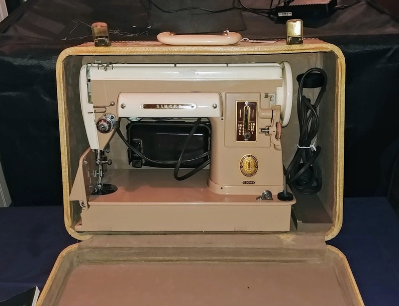 Singer 301A LBOW Portable Sewing Machine W/case 1956 - Etsy