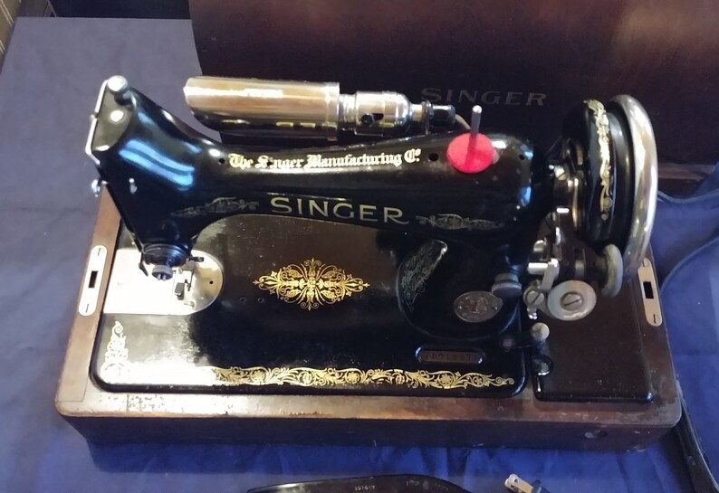Singer 99/99K Portable Sewing Machine With Bentwood Case C1928 - Etsy