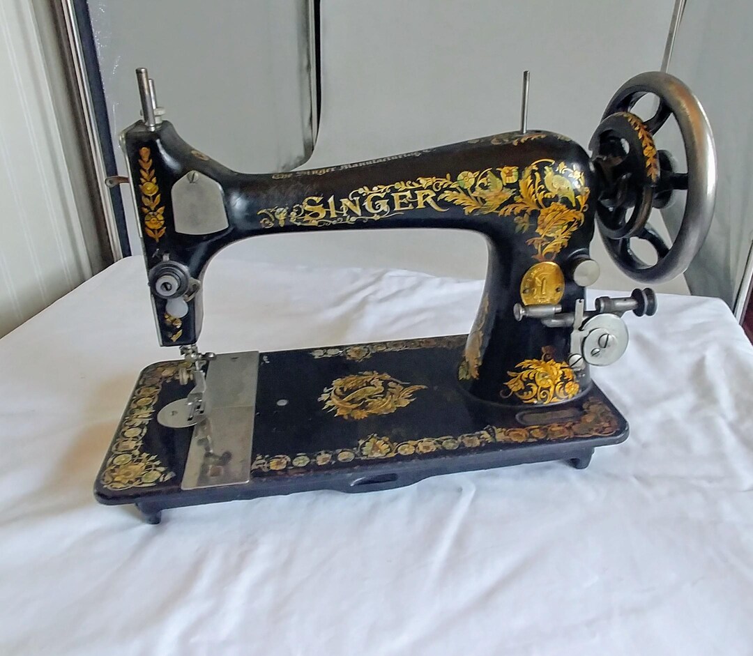 Singe 27 With Rare Pheasant Decals, Treadle Sewing Machine C 1906 - Etsy