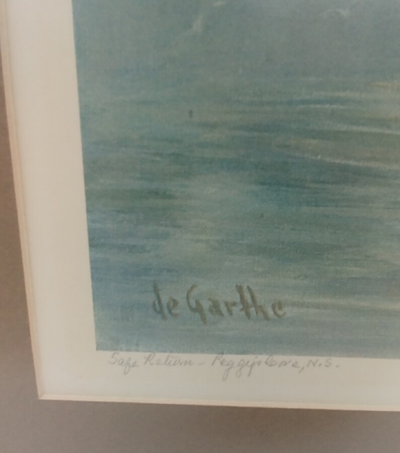 William Edward De Garthe Peggy's Cove Print Canadian - Etsy