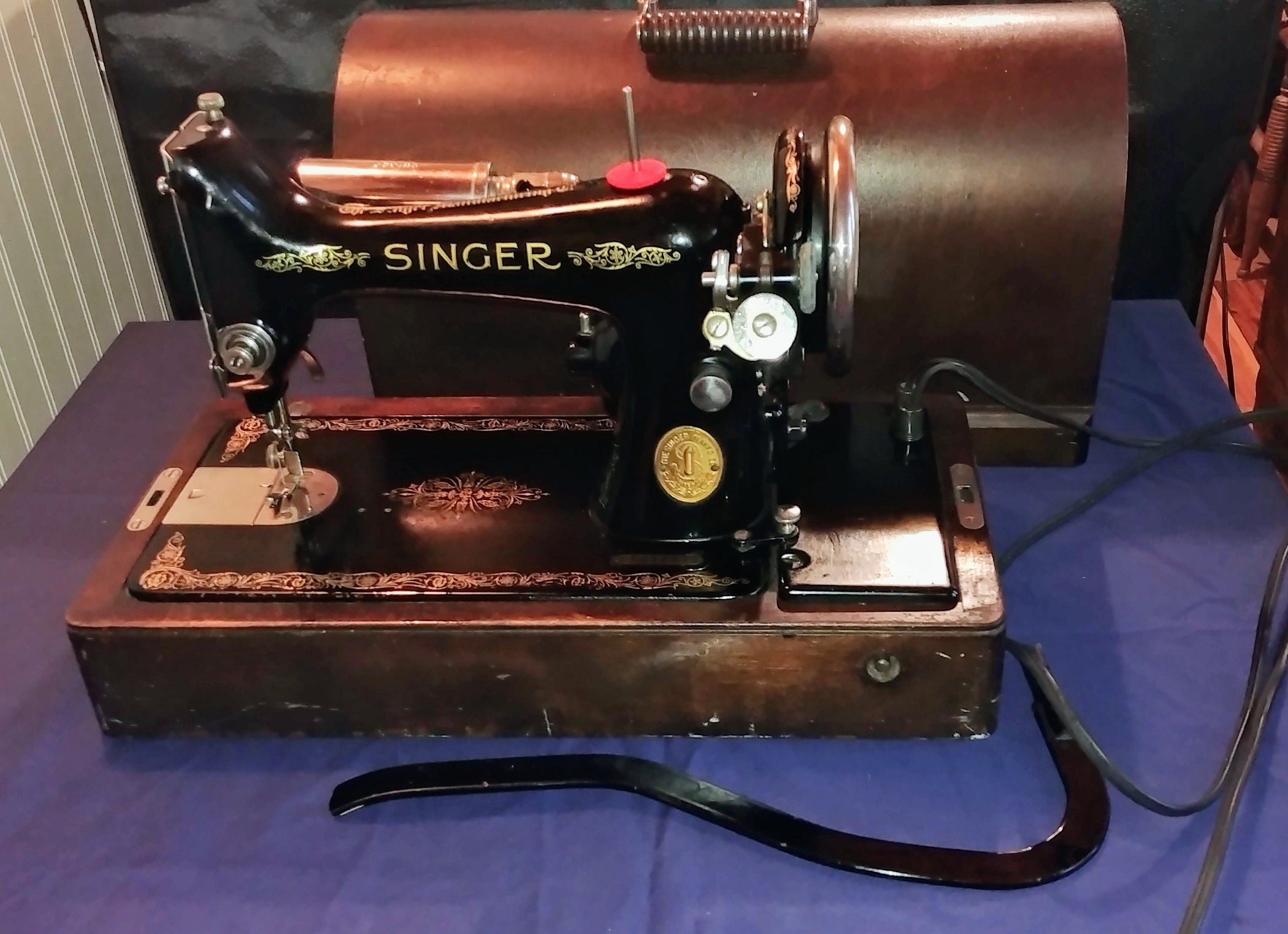 Singer 99/99K Portable Sewing Machine With Bentwood Case C1928 - Etsy