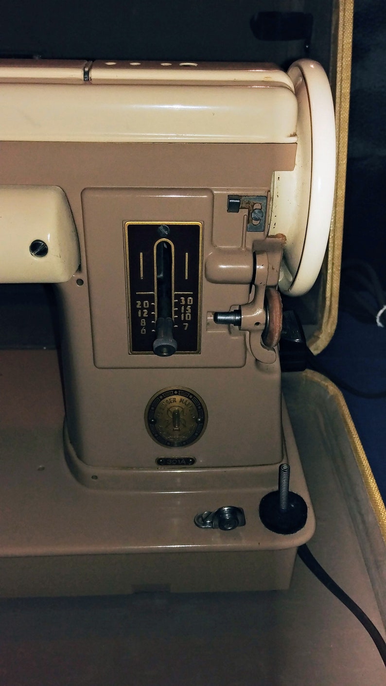 Singer 301A LBOW Portable Sewing Machine W/case 1956 - Etsy